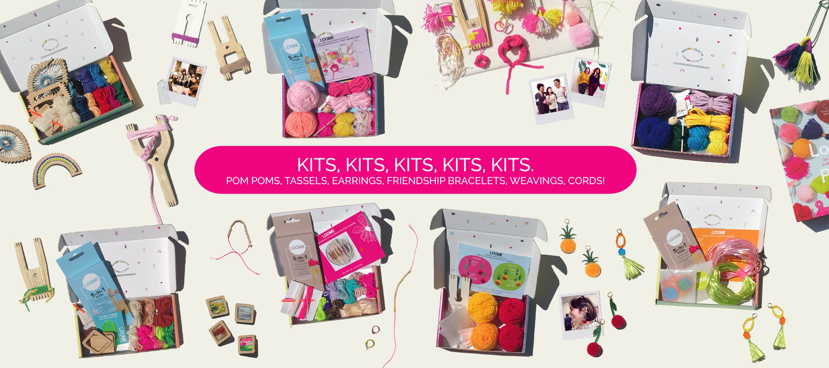 Loome: Multi-Functional Pom Pom Maker and Fiber Craft Tools